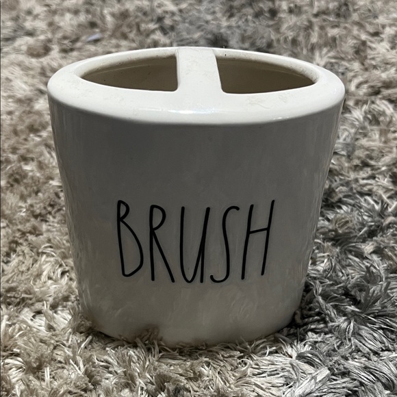 Rae Dunn | Bath | Rae Dunn Cream Brush Holder | Poshmark